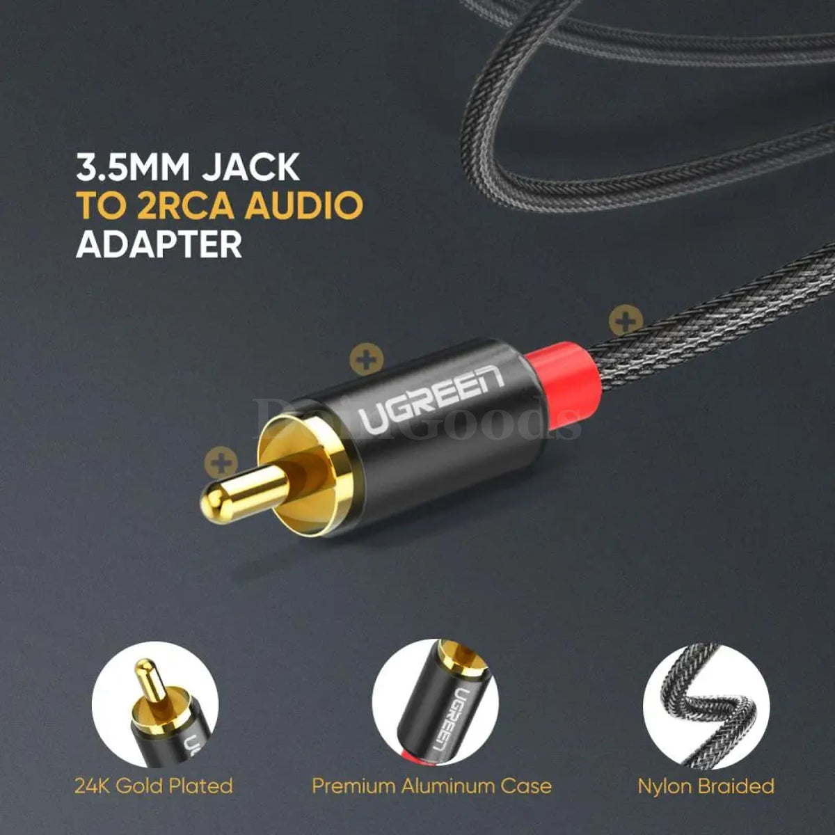 ugreen-hifi-stereo-rca-cable-2rca-to-3-5mm-aux-jack-y-splitter-for ...